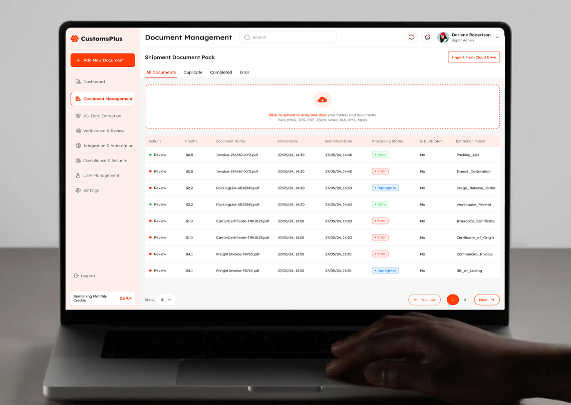 Customs Document Management System | MindInventory
